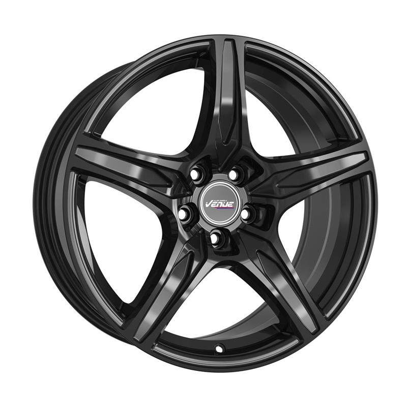 VENUE Venue VL5 Gloss Black Alumiinivanteet 6.5x16" 5x112 ET42 Ø57.1 | Nettivanne.fi